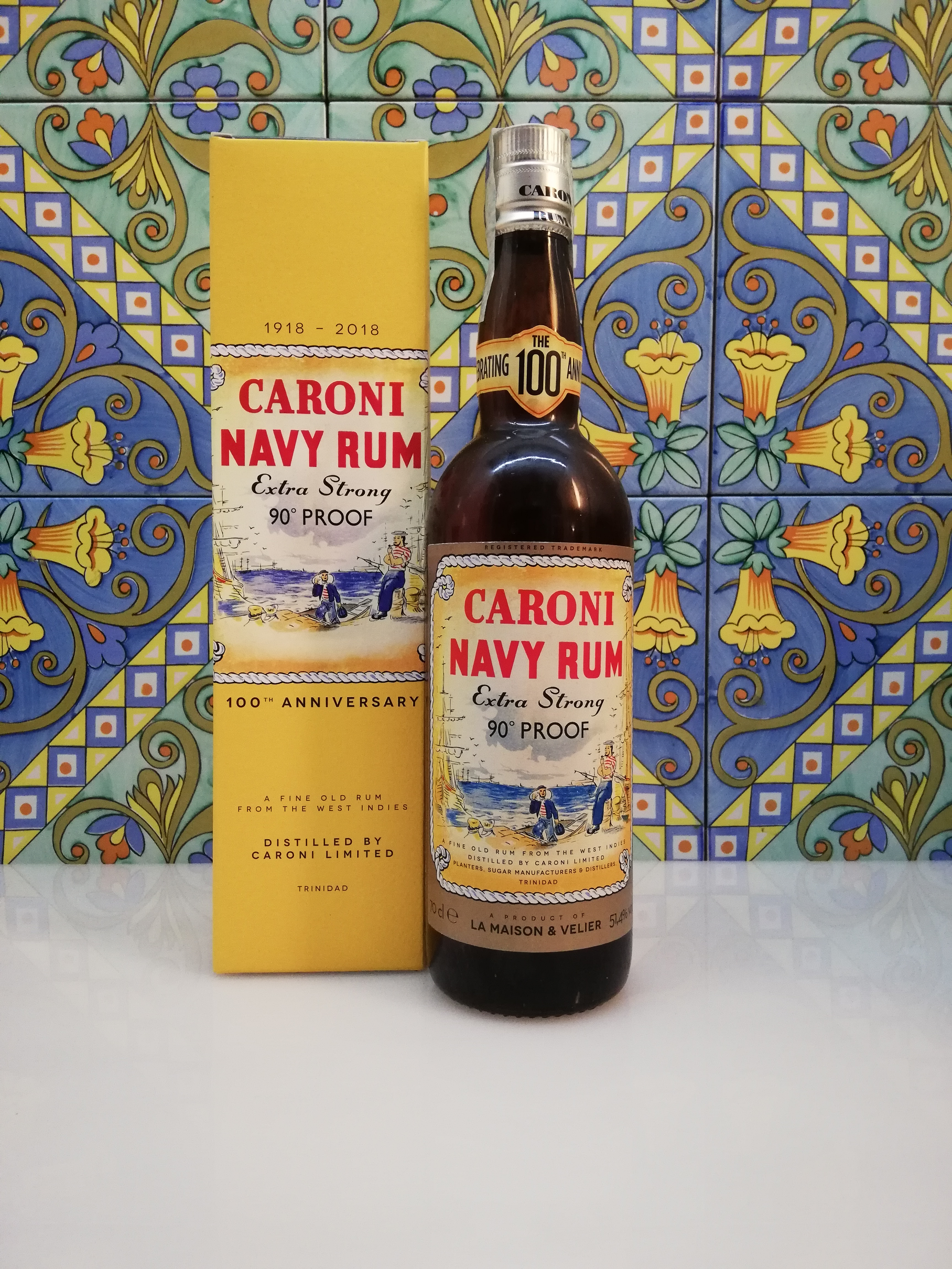 Caroni Navy Rum Extra Strong 90° Proof 100° Anniversary Vol. 51,4% Cl ...